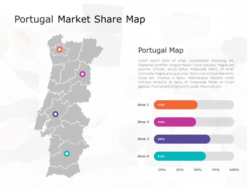 Portugal Map PowerPoint Template 01 | SlideUpLift