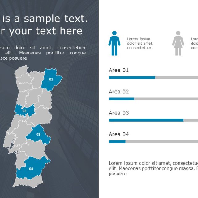 Portugal Map PowerPoint Template 01