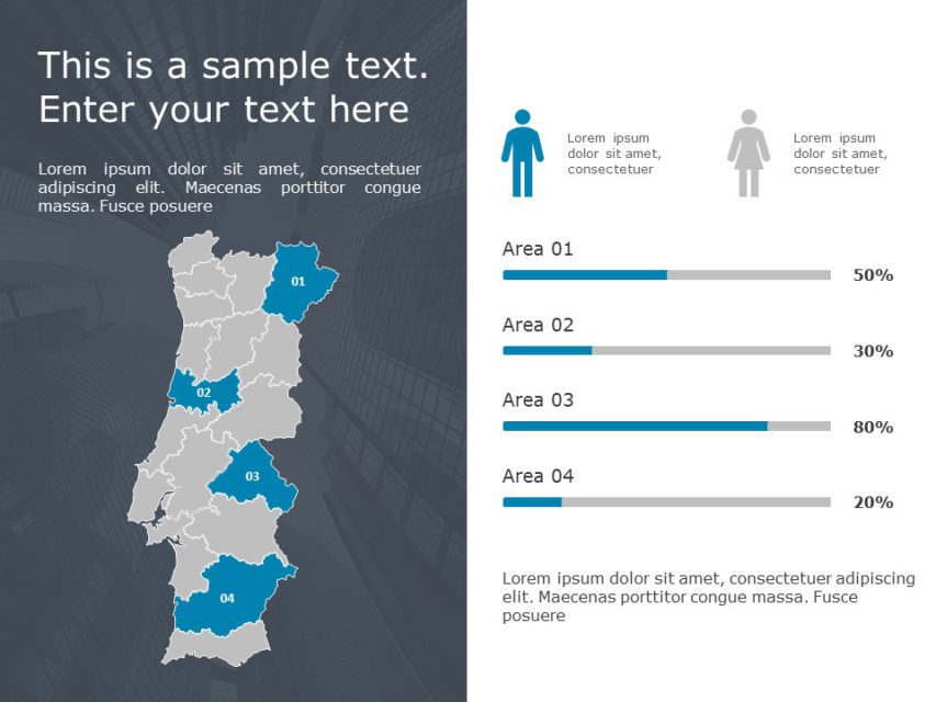 Portugal Map PowerPoint Template 09 | SlideUpLift
