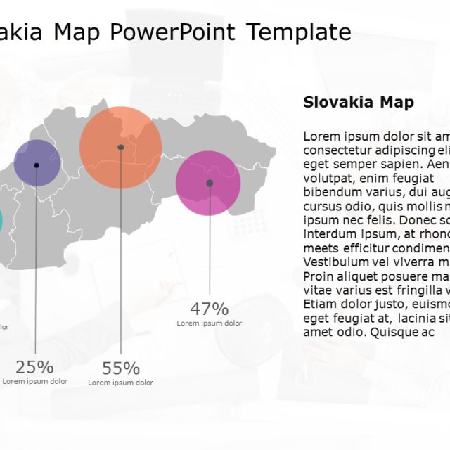 Slovakia Map PowerPoint Template 04