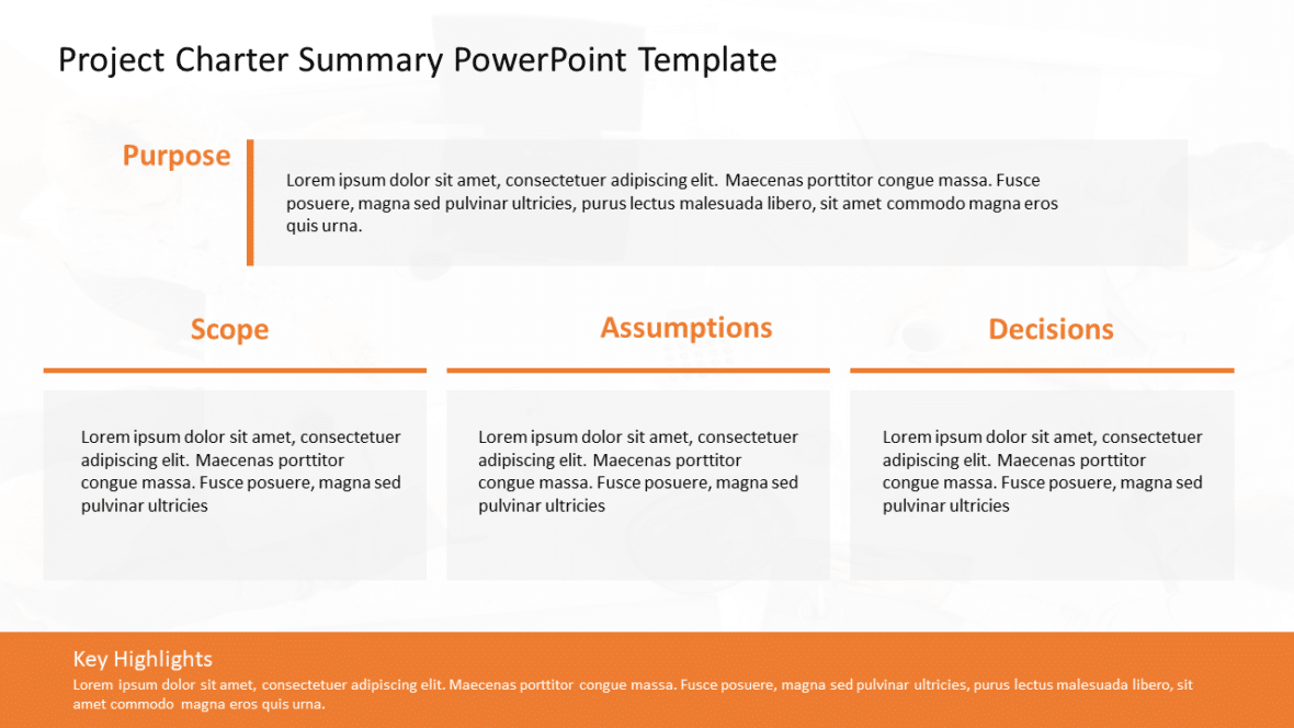 PowerPoint Project Charter Templates And Slides