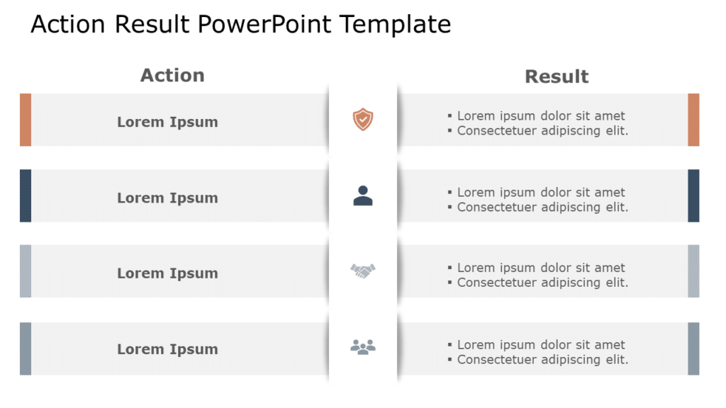 Editable Action Results Templates For PowerPoint | SlideUpLift
