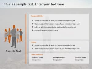 Project Team Structure PowerPoint Template | SlideUpLift