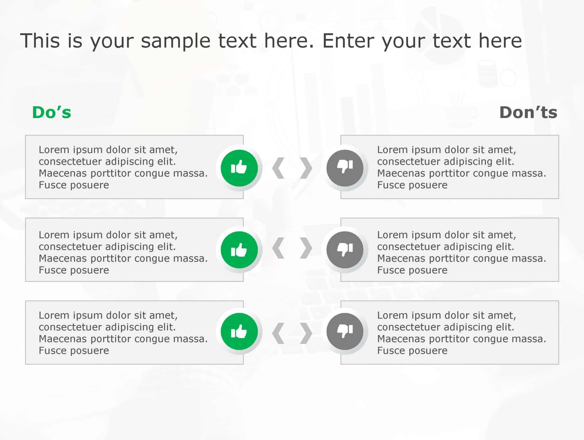 Dos Don't PowerPoint Template 17 | Dos Don'ts Templates | SlideUpLift
