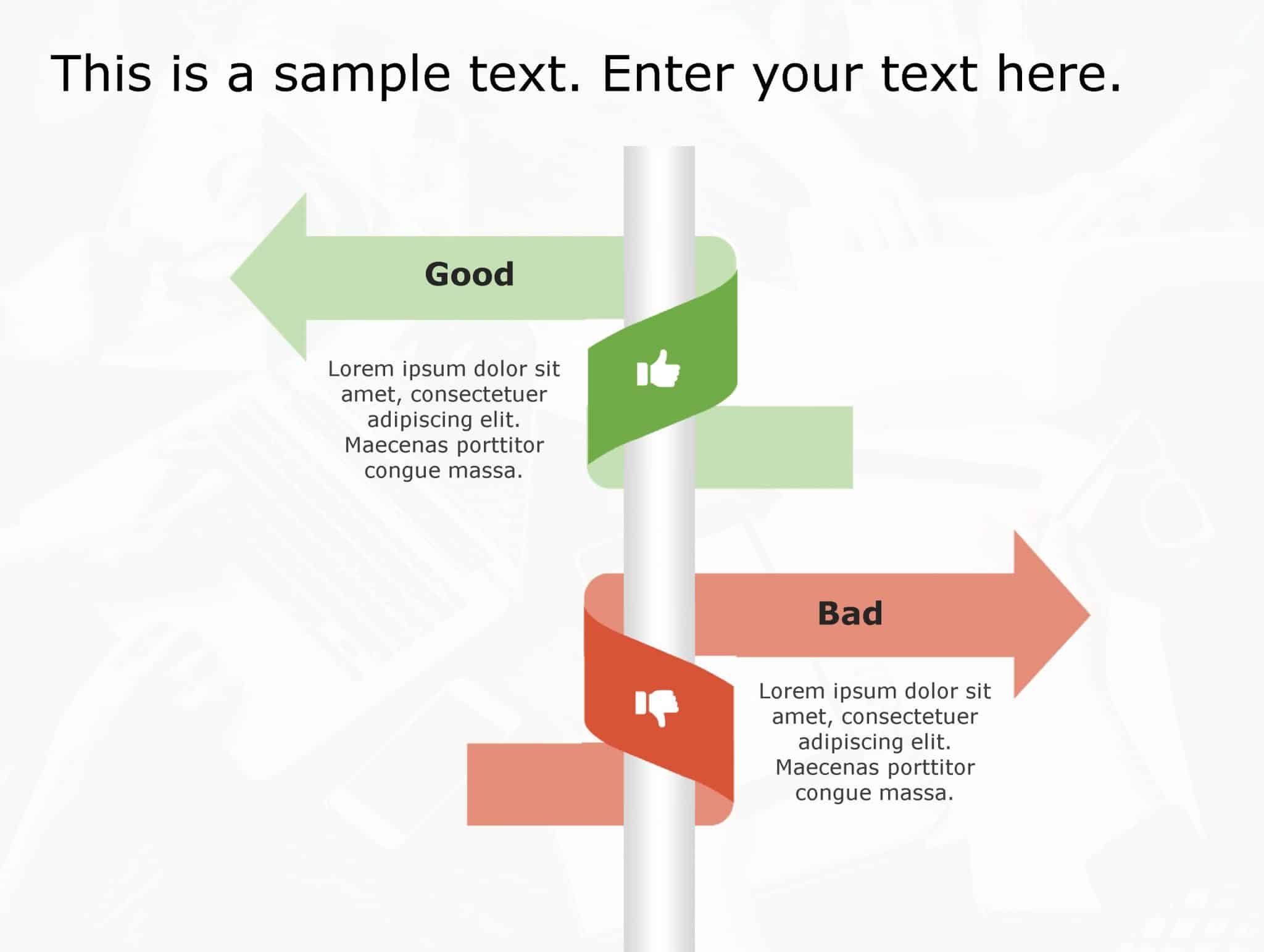 Good Bad 65 PowerPoint Template | SlideUpLift