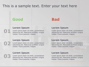 Good Bad PowerPoint Template 53 | Good Bad Templates | SlideUpLift