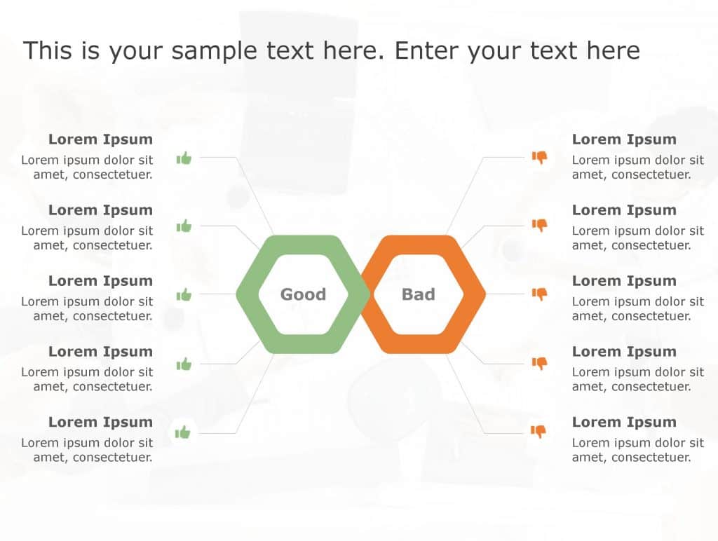 Good Bad 73 PowerPoint Template