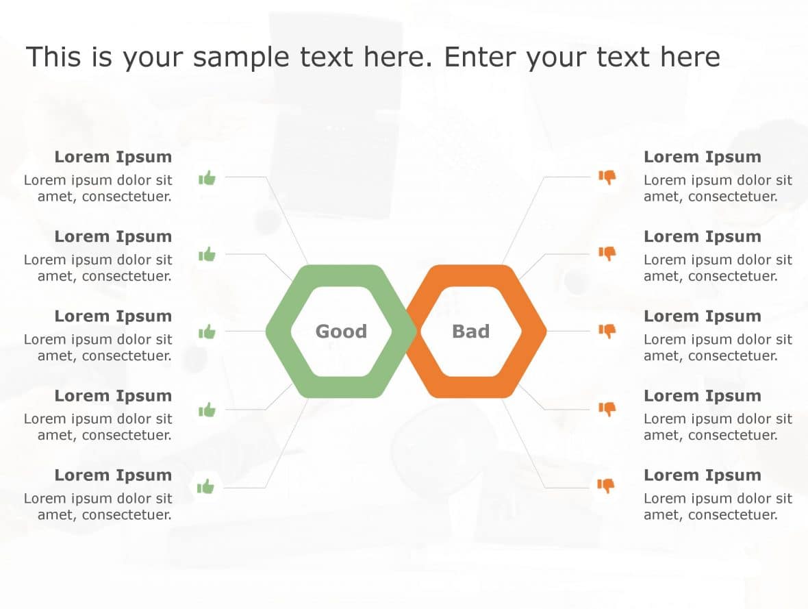 Good Bad 73 PowerPoint Template | SlideUpLift