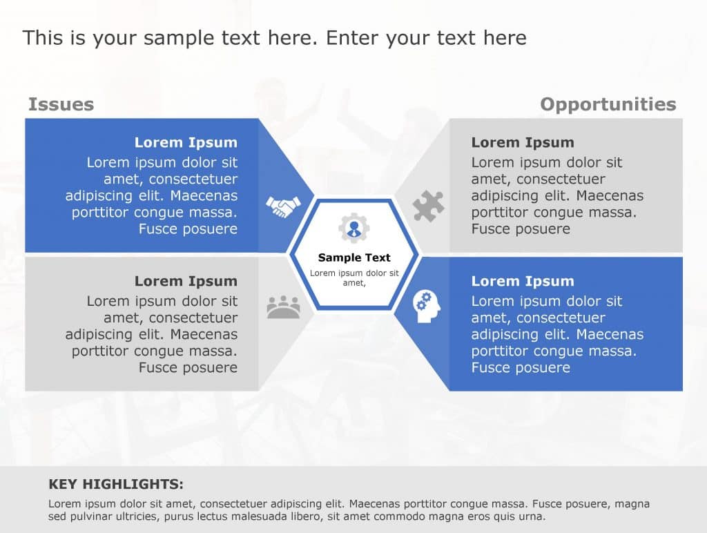 Issues Opportunities 94 PowerPoint Template