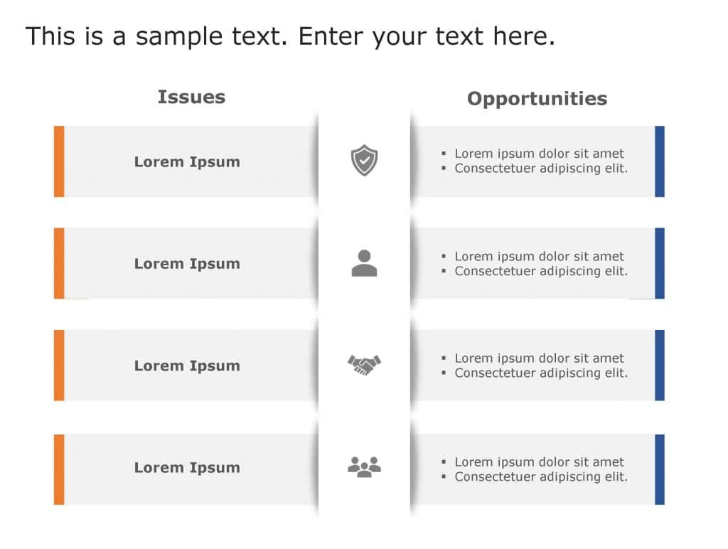 Issues Opportunities 99 PowerPoint Template