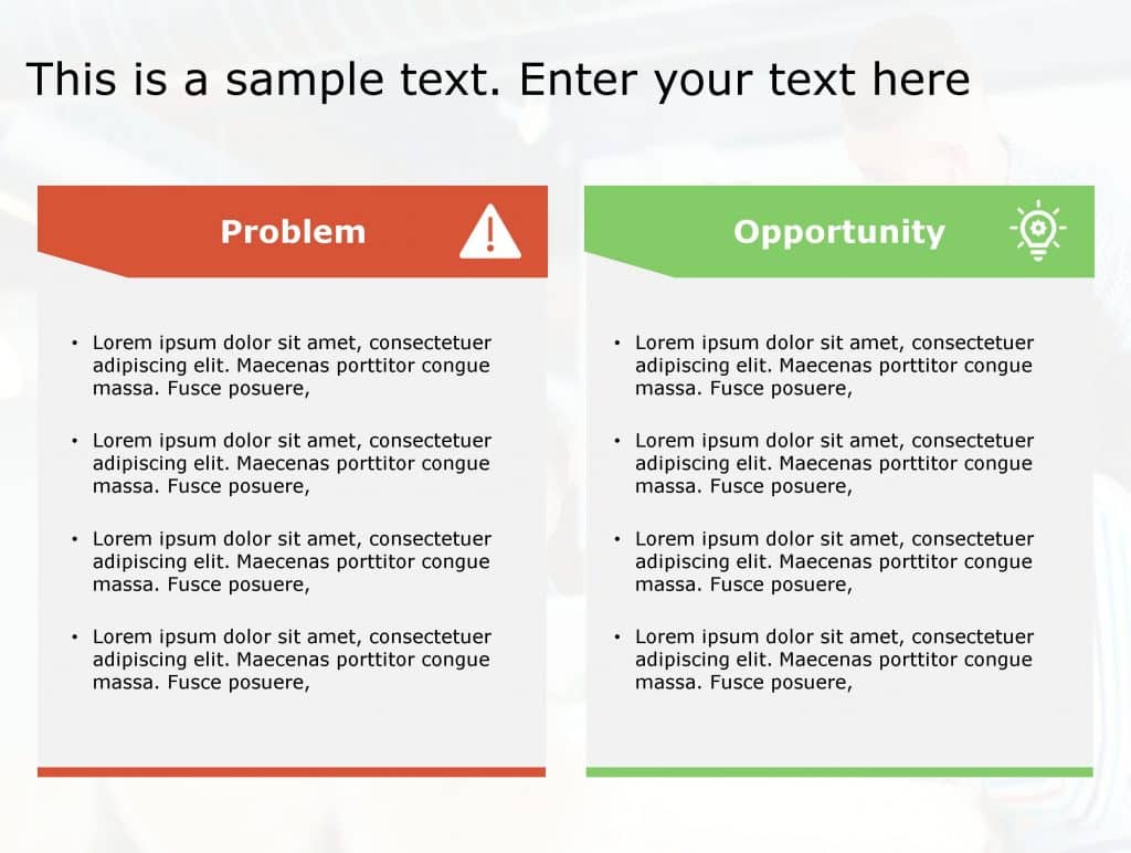 Problem Opportunity 133 PowerPoint Template