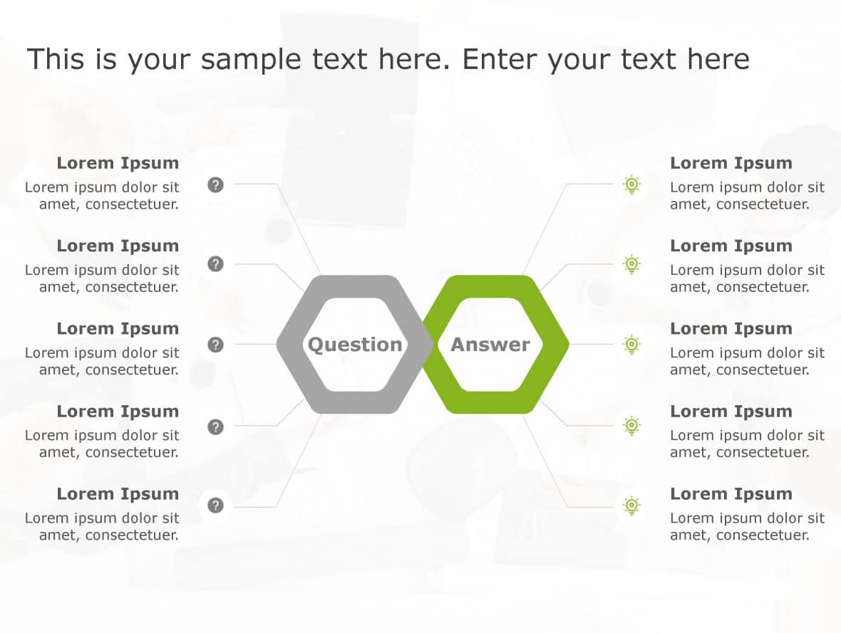 Free Questions Answers Powerpoint Template Free