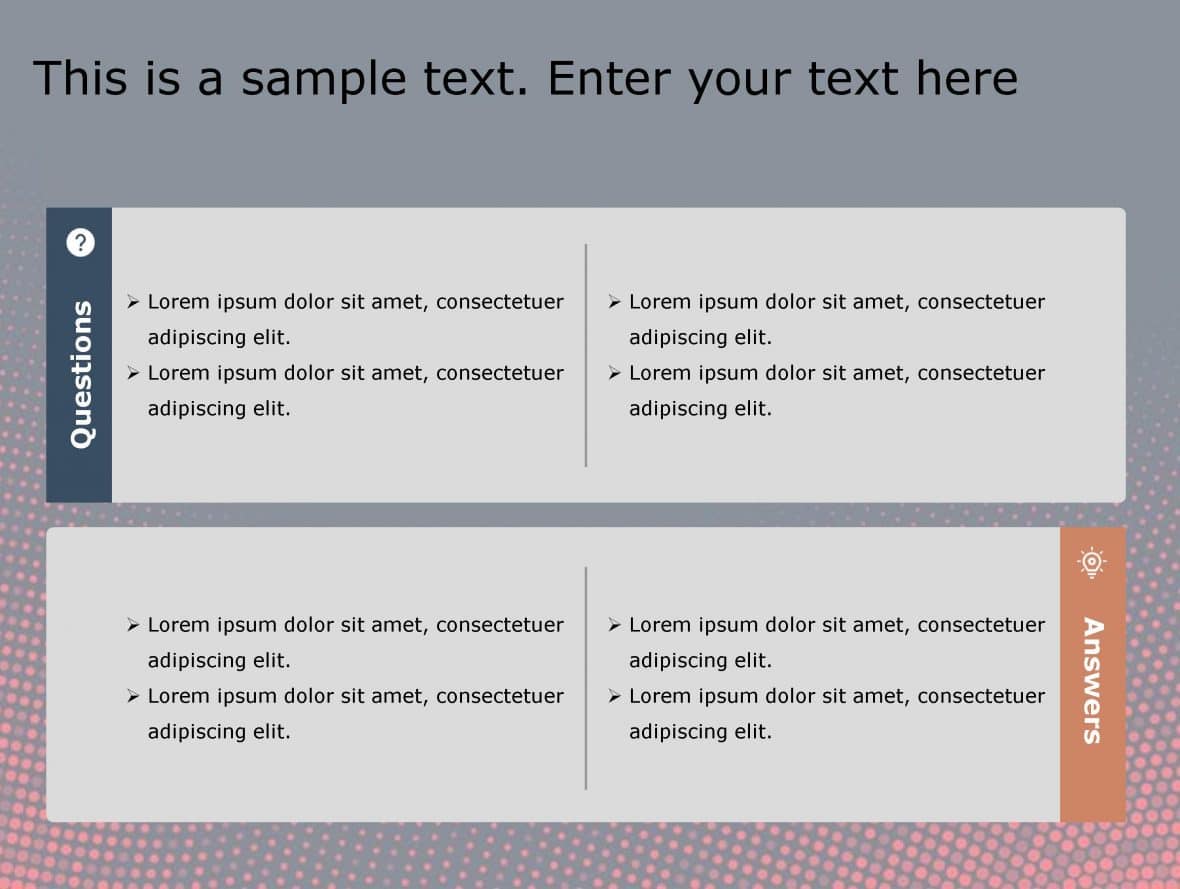 Free Questions Answers Powerpoint Template Free