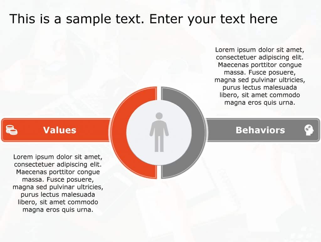 Values Behaviours 180 PowerPoint Template