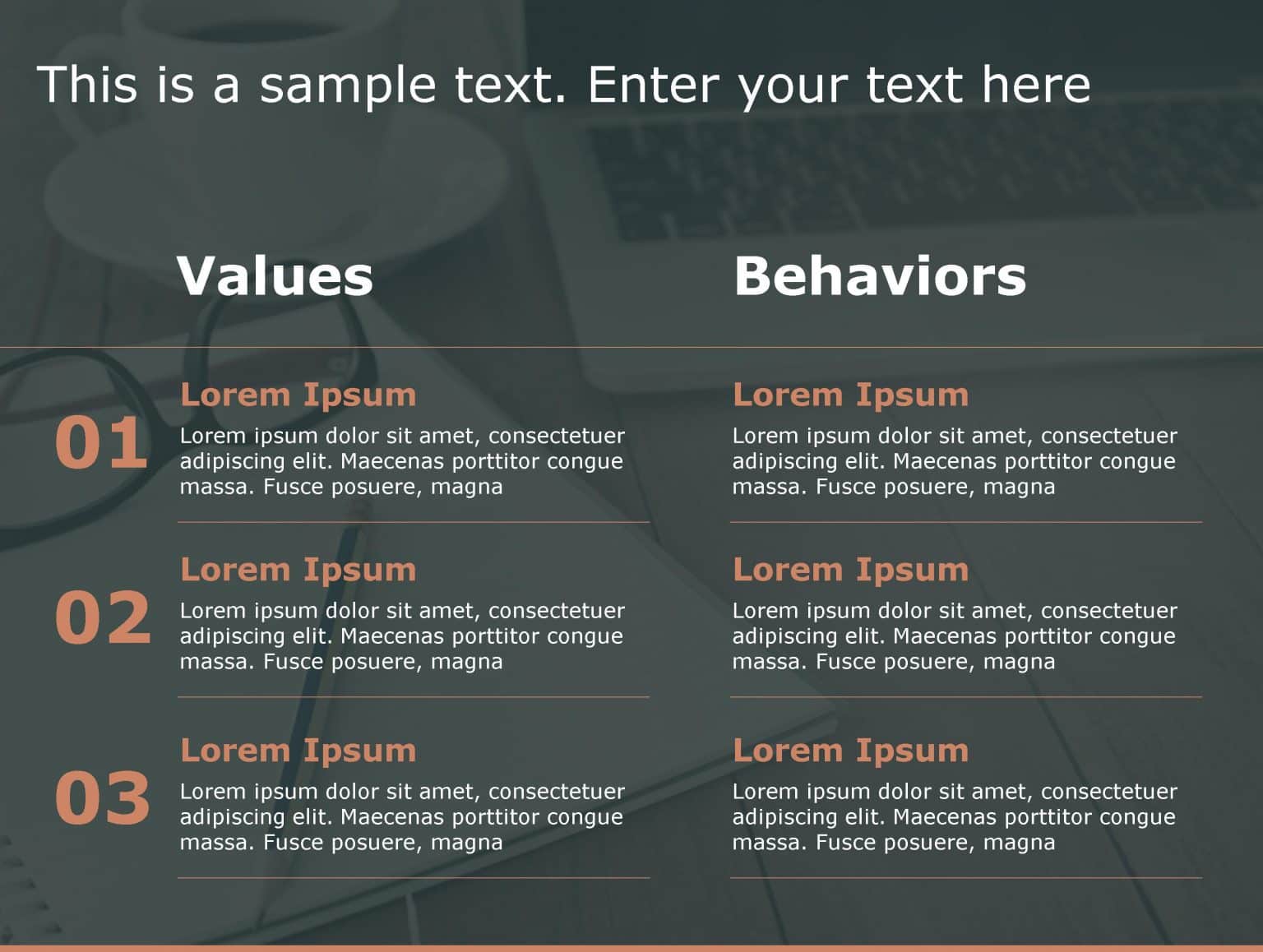 Values Behaviours 183 PowerPoint Template | SlideUpLift