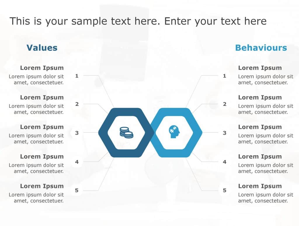 Values Behaviours 186 PowerPoint Template