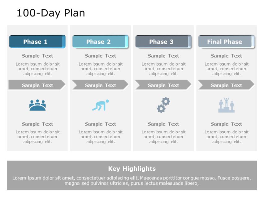 100 Day Action Plan PowerPoint Template | SlideUpLift