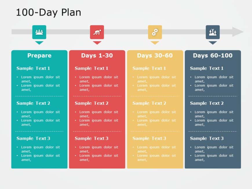 100 Day Plan 07 PowerPoint Template SlideUpLift