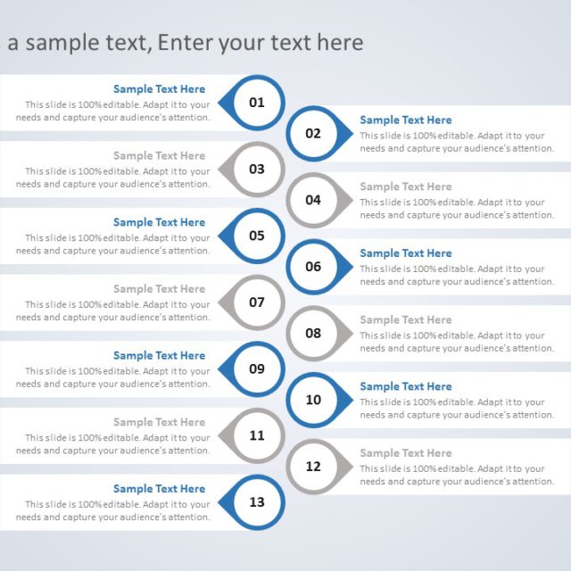 3 Stages List PowerPoint Template