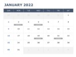 2022 Calendar 01 PowerPoint Template | SlideUpLift