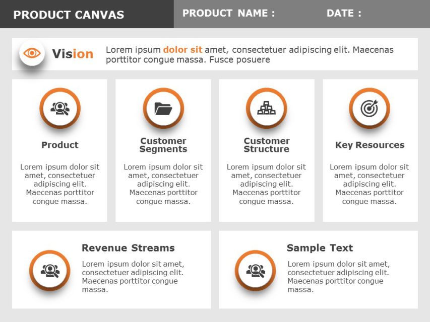 Animated Product Vision Board 1 PowerPoint Template | SlideUpLift