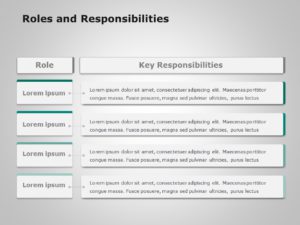 Roles and Responsibilities Slide Table PowerPoint Template | SlideUpLift