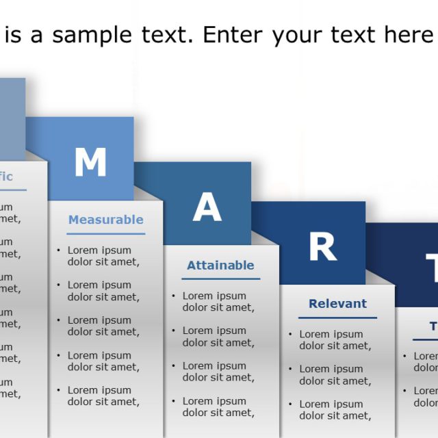SMART Goals Sticky Notes PowerPoint Template