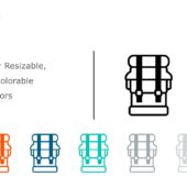 Backpack Icon 02 PowerPoint Template