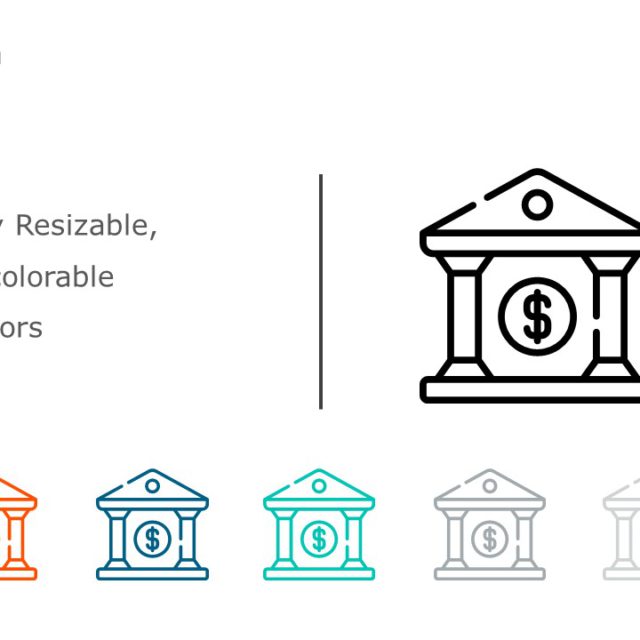 Bank Icon 01 PowerPoint Template