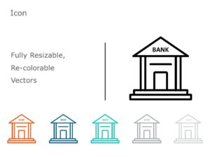 25+ Editable Bank Icons for PowerPoint | SlideUpLift