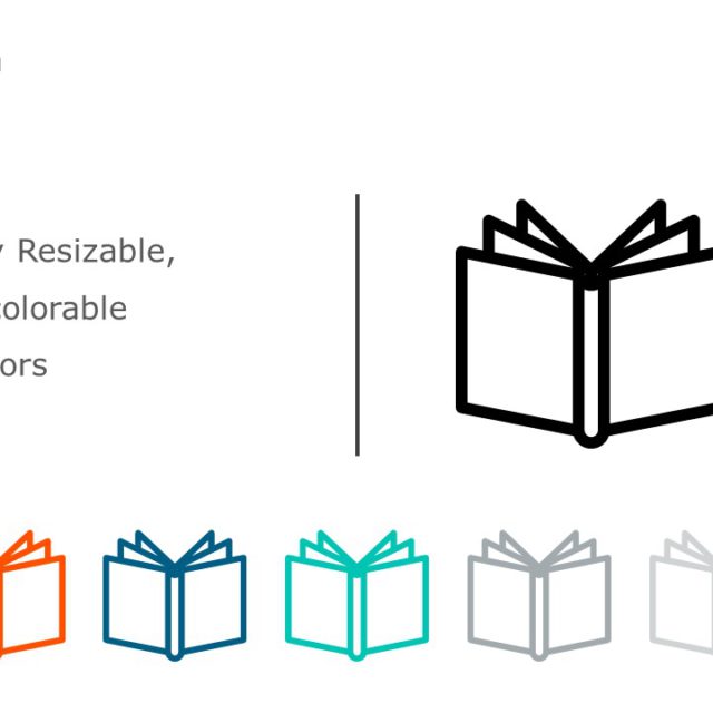 Book Icon 06 PowerPoint Template
