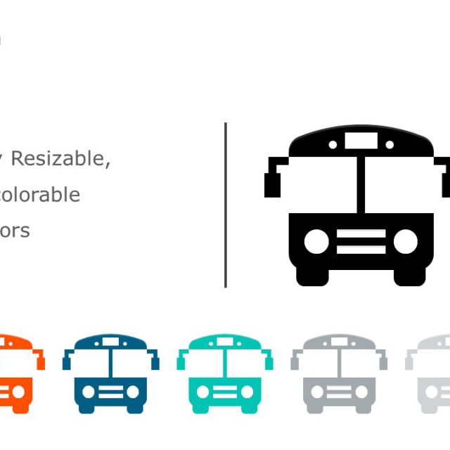 Bus Icon 01 PowerPoint Template