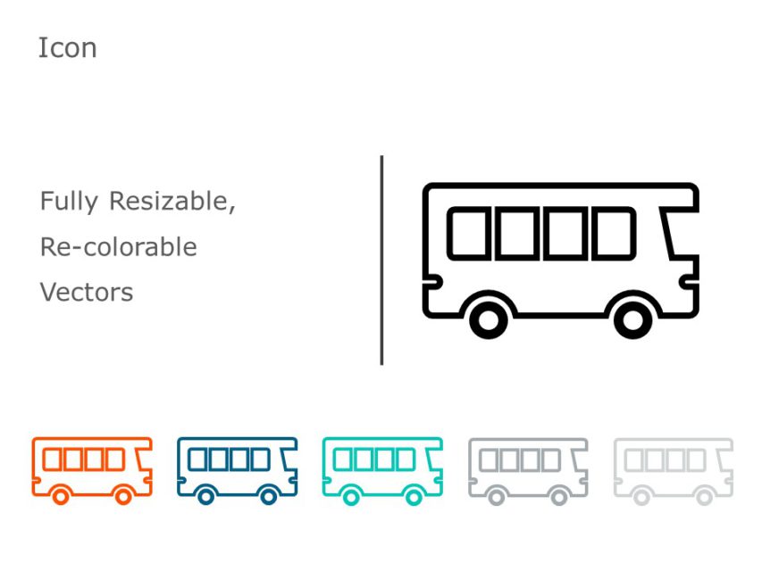 1008+ Free Editable Bus Icons for PowerPoint | SlideUpLift