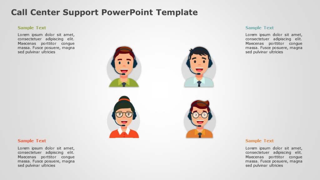 Editable Call Center Templates For PowerPoint | SlideUpLift