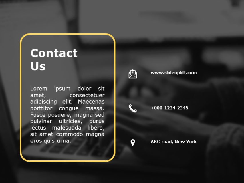 Contact Us Page 01 | contact us page Templates | SlideUpLift