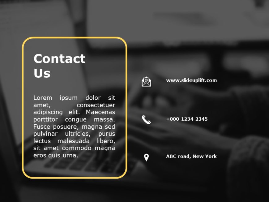 Contact Us Page 02 | contact us page Templates | SlideUpLift