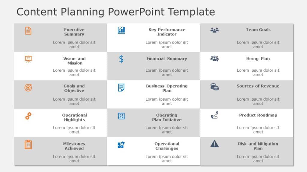12+ Free Content Marketing Plan PowerPoint Templates & Slides | SlideUpLift