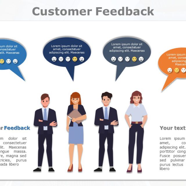 Customer Feedback Testimonials PowerPoint Template