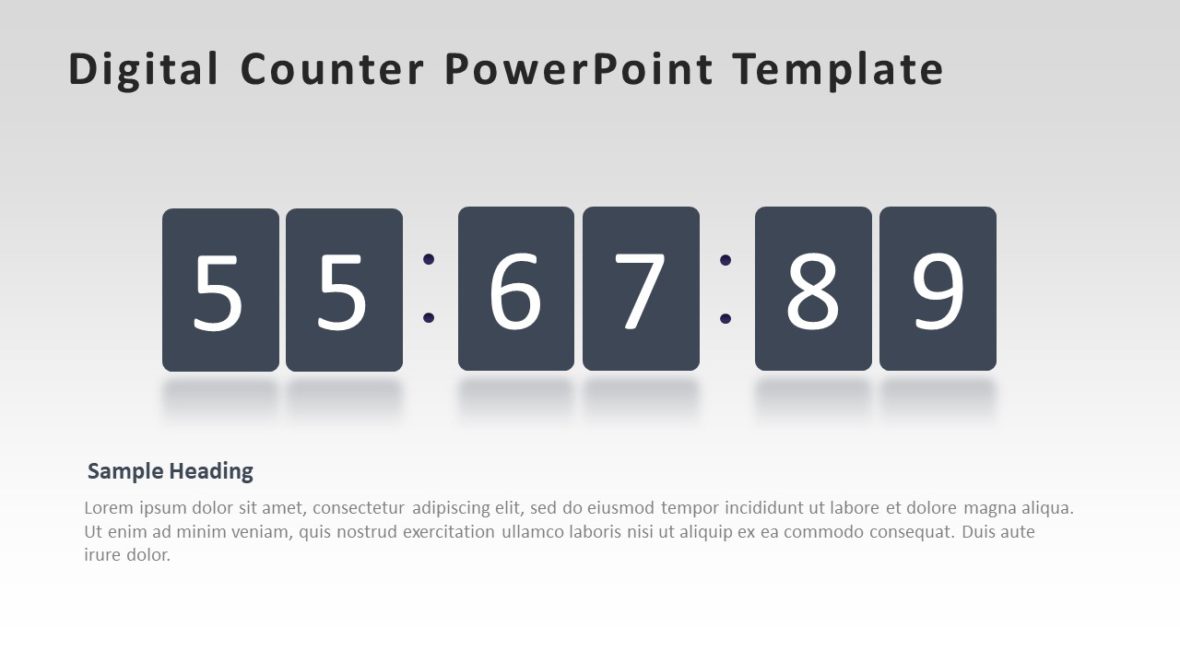 Editable Counter Templates For PowerPoint | SlideUpLift