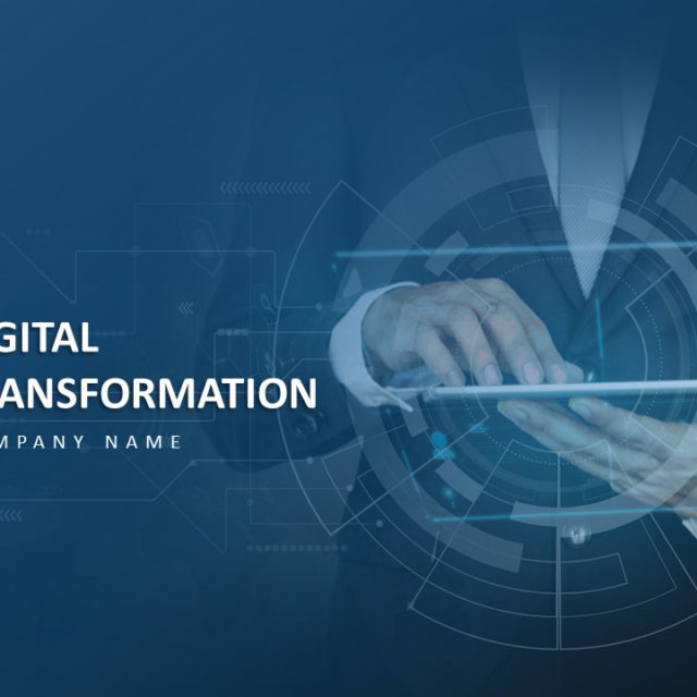 Digital Transformation Background 01 PowerPoint Template