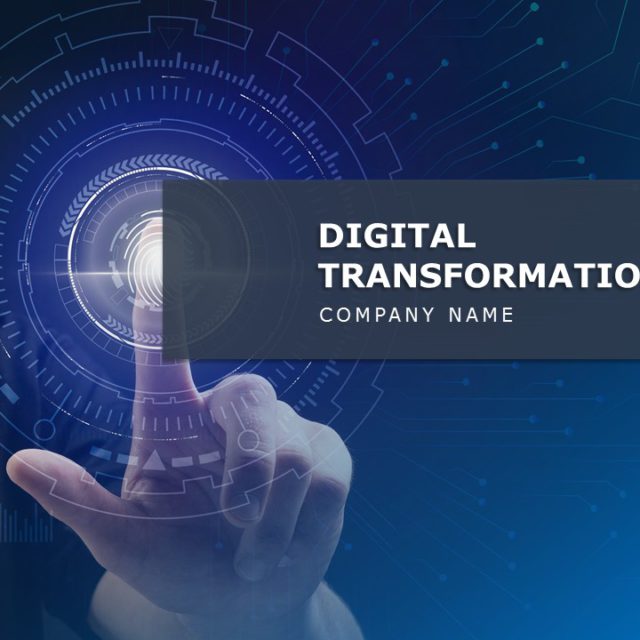 Digital Transformation Background 01 PowerPoint Template | SlideUpLift