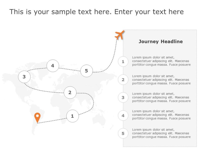 Flight Roadmap 02 | Airplane Templates | SlideUpLift