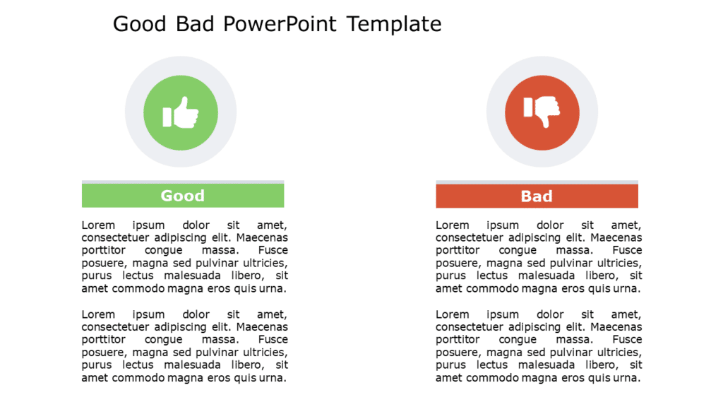 95+ Free Editable Good Bad Diagrams for PowerPoint Templates & Slides ...