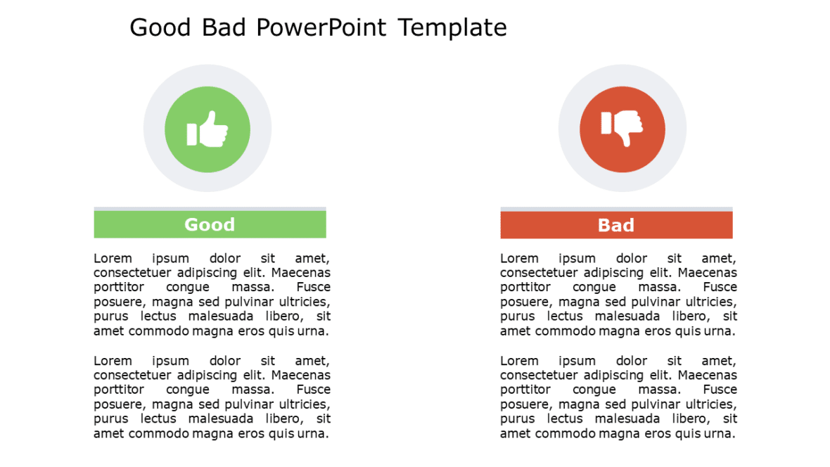 95+ Free Editable Good Bad Diagrams for PowerPoint Templates & Slides ...