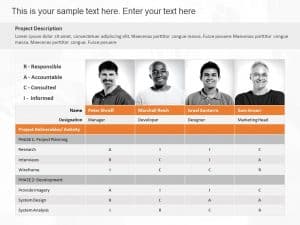 RASCI Project Management Slide | RASCI Templates | SlideUpLift
