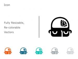 Head Brain Icon 1 PowerPoint Template | SlideUpLift