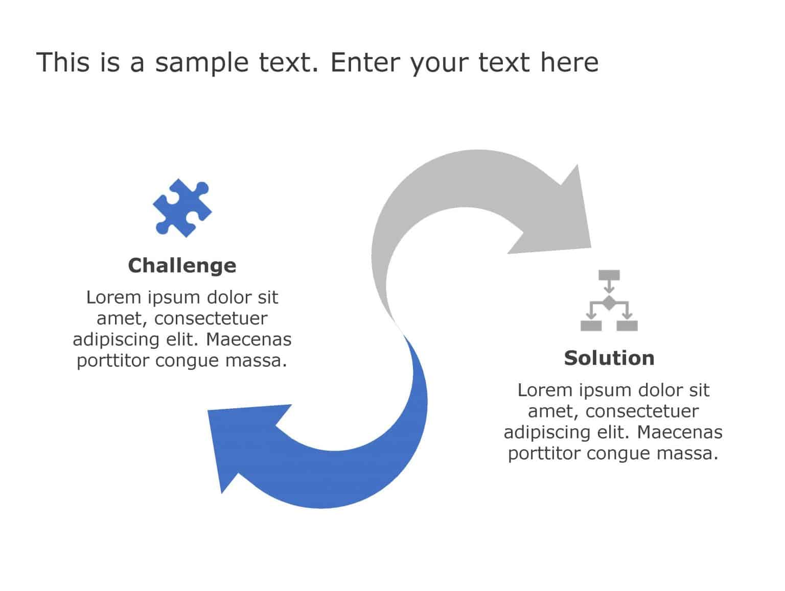 Challenges Solutions PowerPoint Template 50 | Challenges Solutions ...