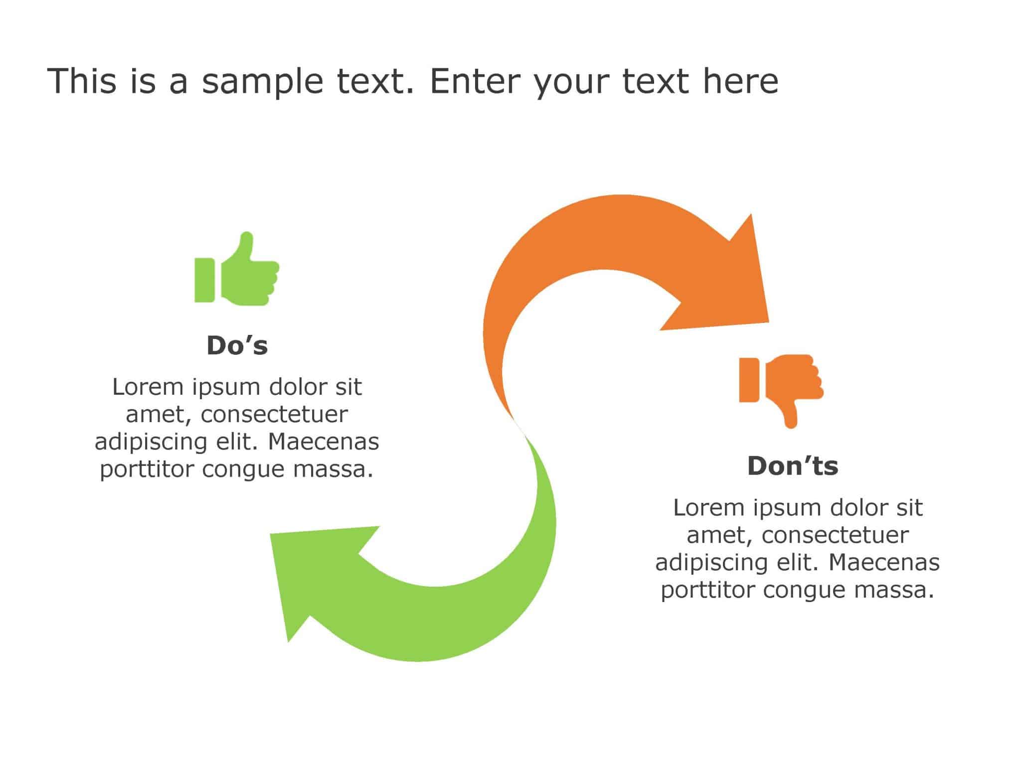 Dos Don’ts PowerPoint Template 52 | Dos Don'ts Templates | SlideUpLift Dos Don’ts PowerPoint Template 52 | Dos Don'ts Templates | SlideUpLift