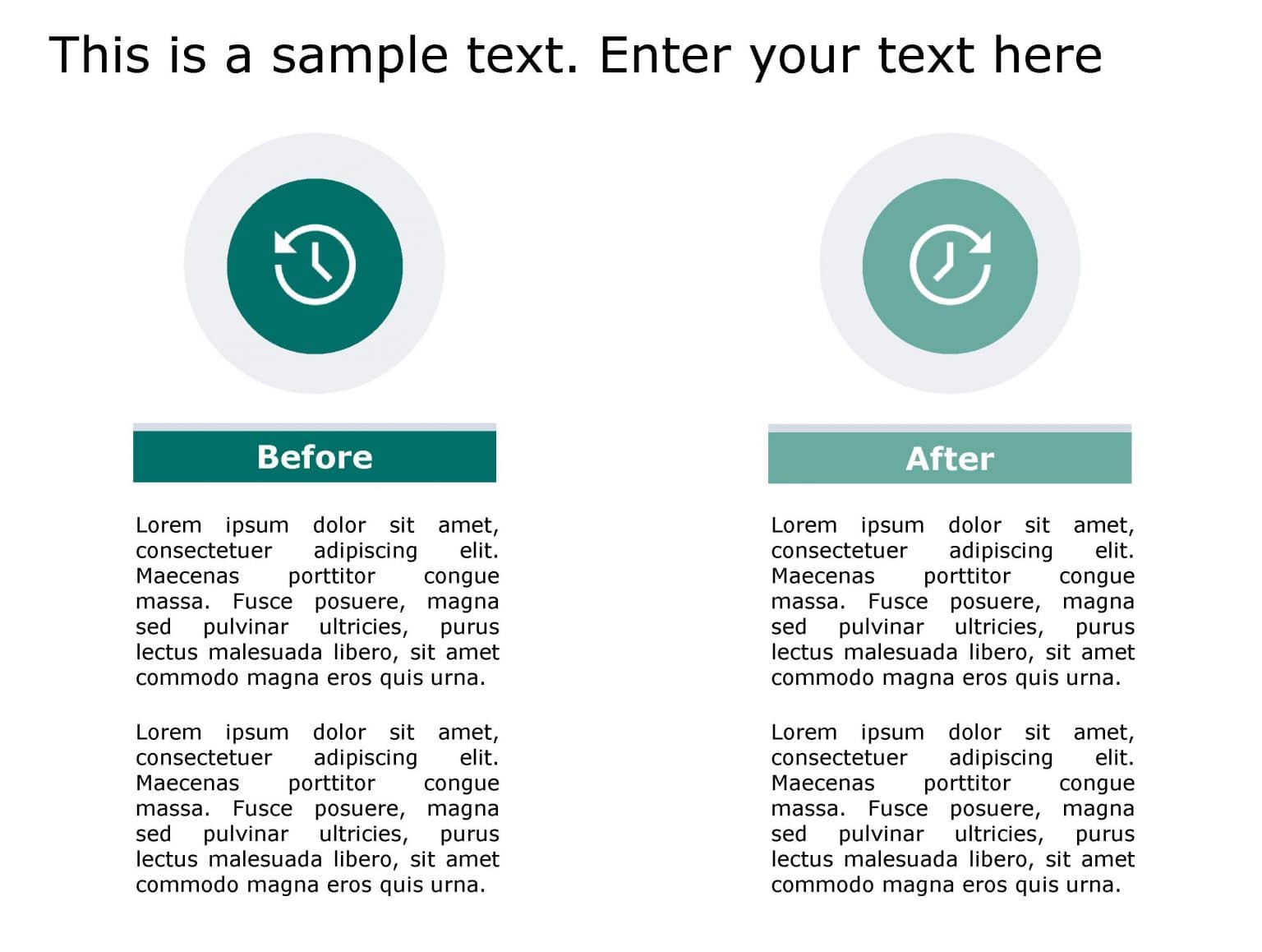 Before After 130 PowerPoint Template | SlideUpLift