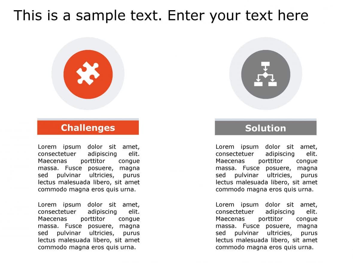 Challenges Solutions 132 PowerPoint Template | SlideUpLift